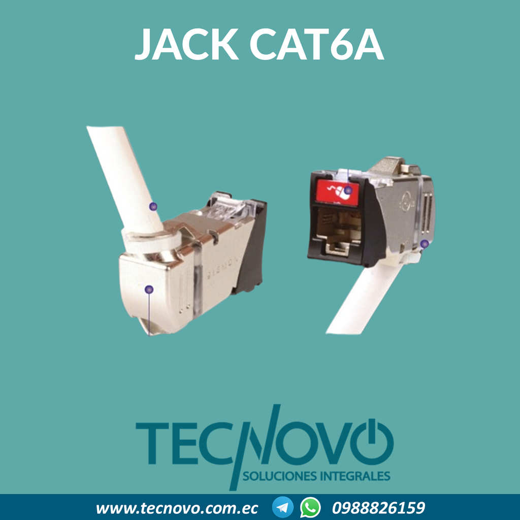 Jack SIEMON CAT6A ULTRAMAX | TECNOVO SOLUCIONES INTEGRALES