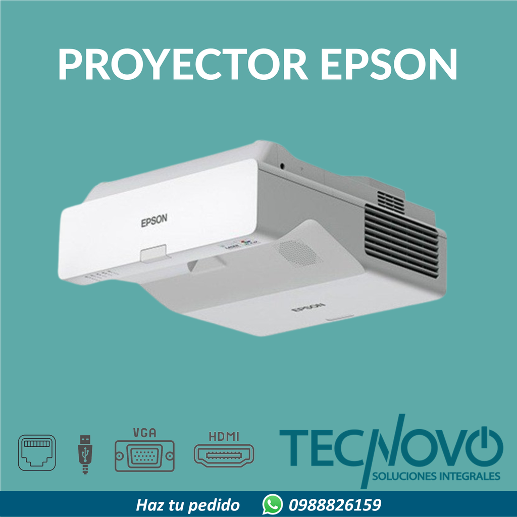 Proyector Láser Interactivo Epson BrightLink EB-725Wi WXGA 3LCD HDMI ...