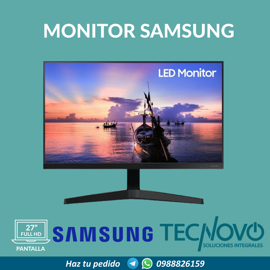 MONITOR SAMSUNG LF27T350 IPS PLANO 27" FHD | TECNOVO SOLUCIONES INTEGRALES