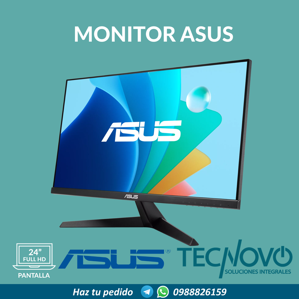 Monitor ASUS VY249HF Eye Care Plano 24" Full HD | TECNOVO SOLUCIONES ...