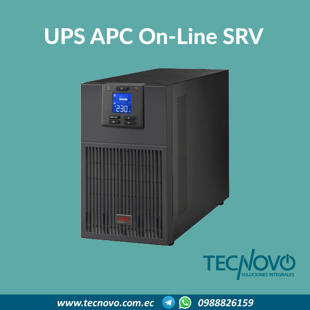 Unidad Easy UPS APC On-Line SRV con tiempo extendido de operación 10 ...