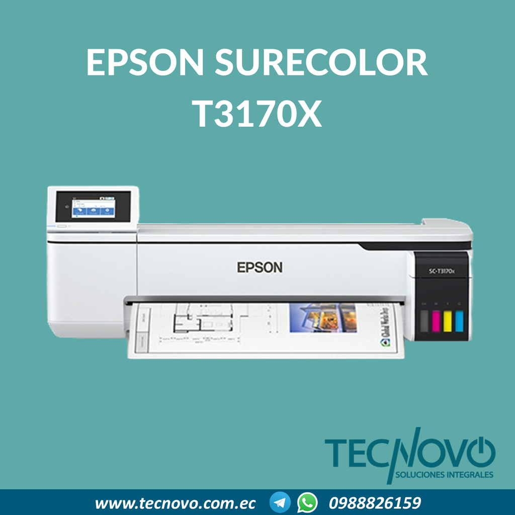 Impresora EPSON SureColor T3170X A1/D 24" | TECNOVO SOLUCIONES INTEGRALES