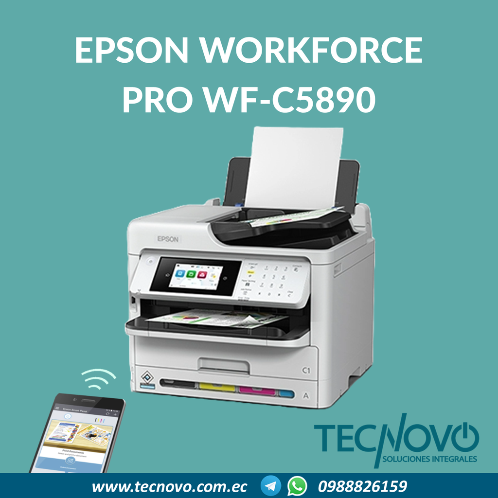 Impresora EPSON Workforce Pro WF-C5890 | TECNOVO SOLUCIONES INTEGRALES