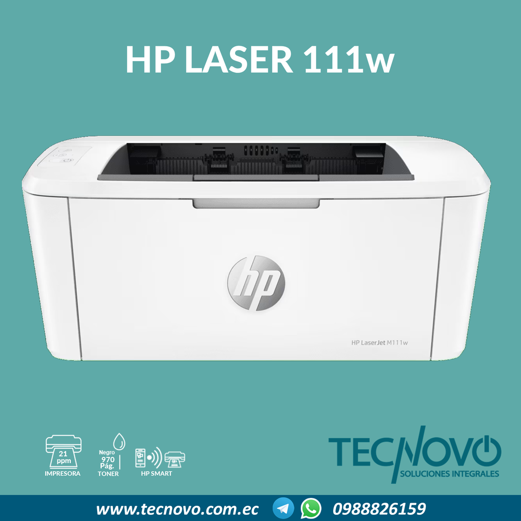 Impresora HP Monocromatica Laser 111W | TECNOVO SOLUCIONES INTEGRALES