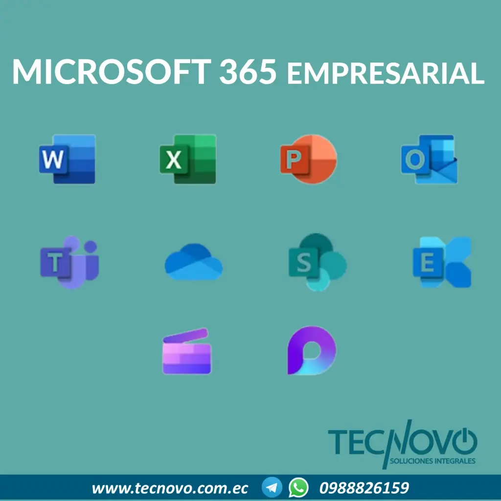 Licencia MICROSOFT 365 Empresas | TECNOVO SOLUCIONES INTEGRALES