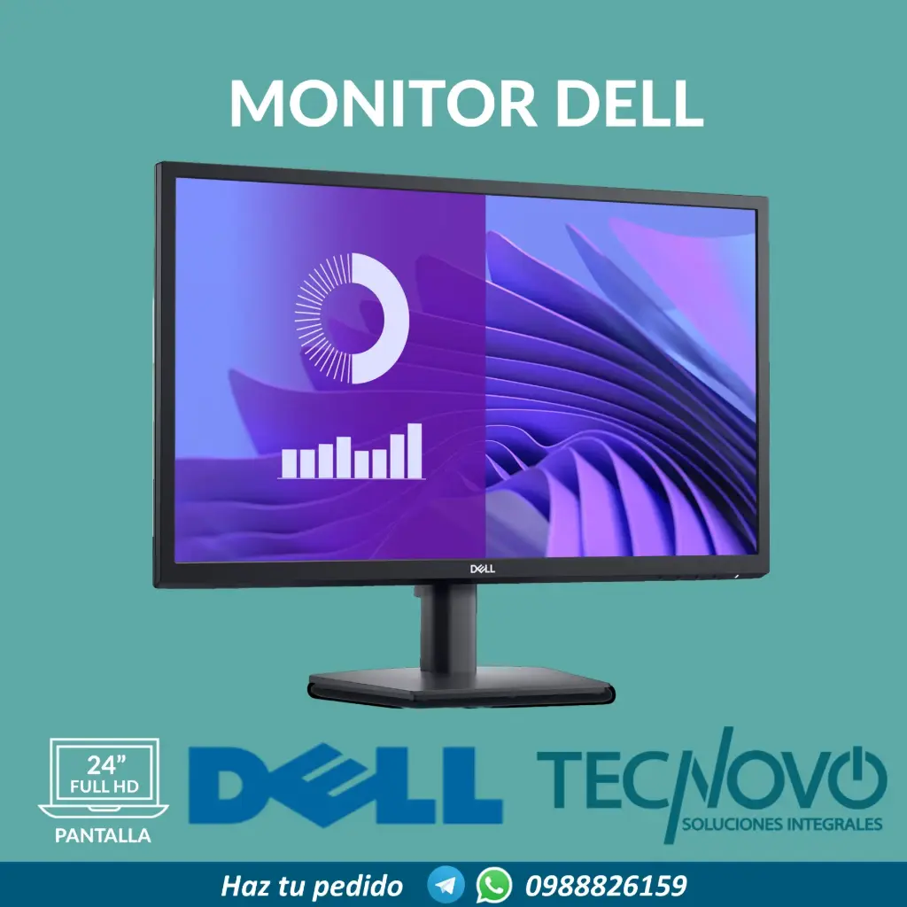 Monitor DELL E2425H Full HD 24" 75Hz | TECNOVO SOLUCIONES INTEGRALES