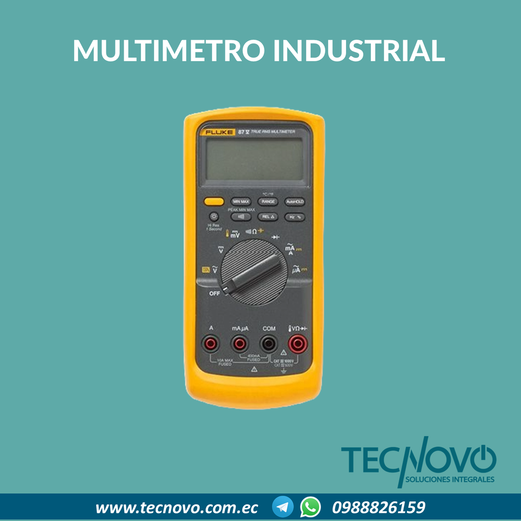 Multímetro industrial FLUKE 87V 1P67 | TECNOVO SOLUCIONES INTEGRALES