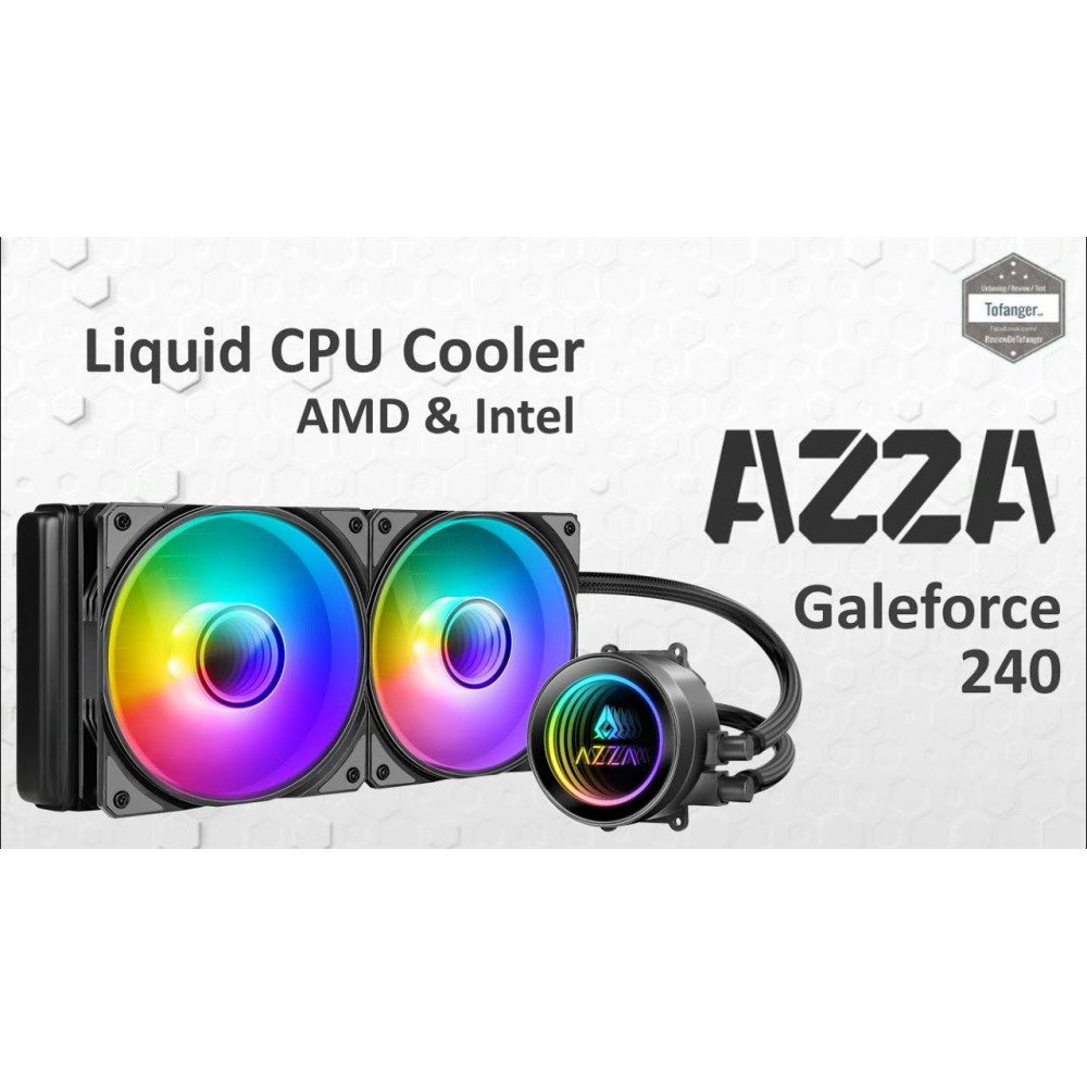 Cooler líquido Azza GALEFORCE 240 LCAZ-240C-ARGB | TECNOVO SOLUCIONES ...