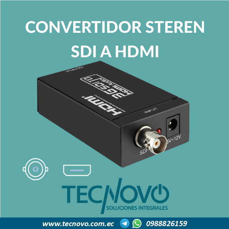 Convertidor STEREN SDI a HDMI | TECNOVO SOLUCIONES INTEGRALES