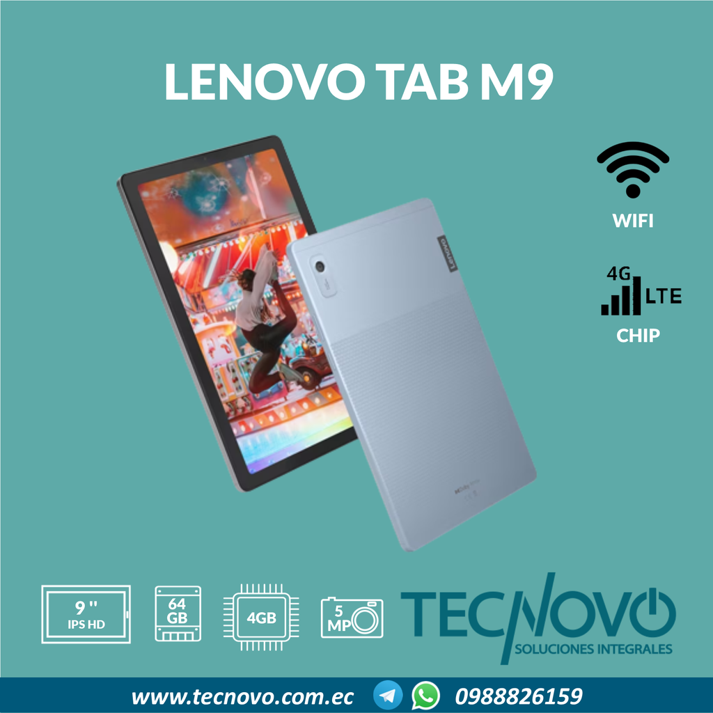 Tablet LENOVO TAB M9 4GB 64GB WIFI/LTE 9"